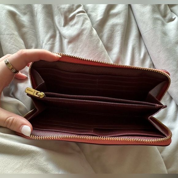 Coach | Bags | Salmon Colored Large Coach Wallet | Poshmark